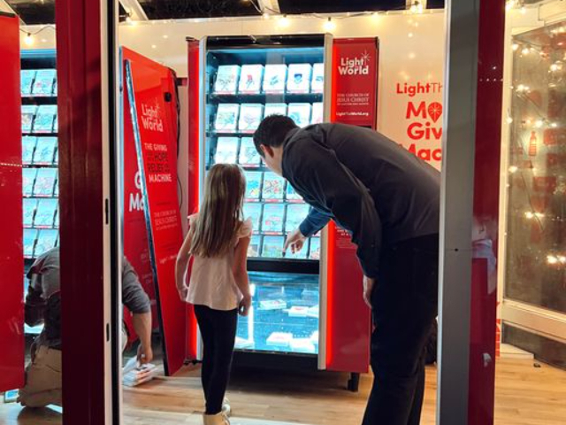 Mobile Giving Machine Spreads the Joy of Giving